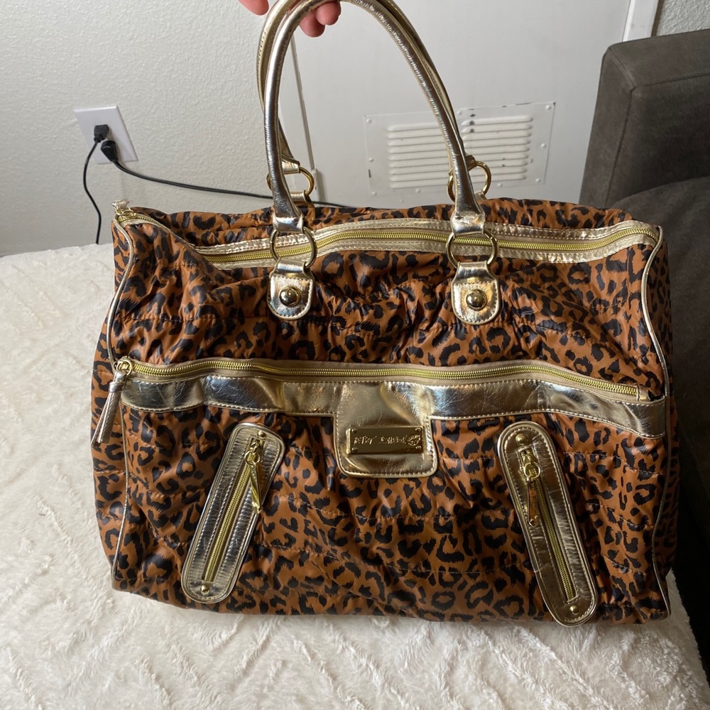 Betsy Johnson Cheetah Print Duffel Bag - Gem